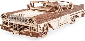 Hračka Ugears 3D dřevěné mechanické puzzle VM-05 Auto (50's convertible)