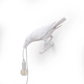 LED deko venkovní světlo Bird Lamp, levé, bílá