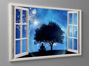 Liox Obraz okno vesmírné meditace Rozměr: 150 x 100 cm
