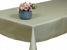 Béžový hladký ubrus 140 x 240 cm na Vánoce, Dárek