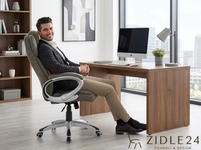 Kancelářské křeslo NOBLE - šedá látka