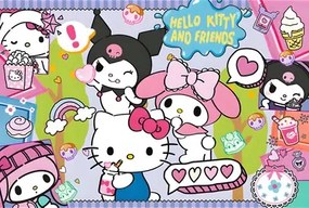 TREFL Puzzle Hello Kitty: Bláznivé trio / 300 dílků / 60 x 40 cm