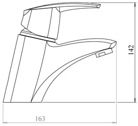 Novaservis Metalia 56 56001.0 umyvadlová baterie stojánková