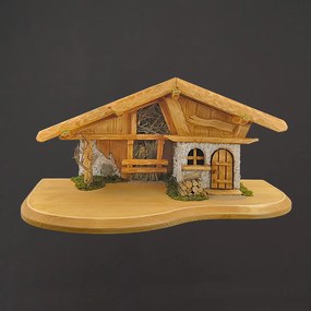 AMADEA Dřevěný betlém BEZ FIGUREK 45 cm