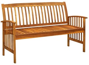 312134 vidaXL Zahradní lavice s poduškou 147 cm masivní akáciové dřevo
