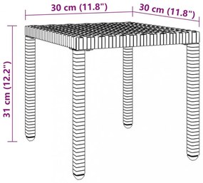 Zahradní lehátka 2 ks se stolkem polyratan Dekorhome