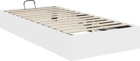 Ottoman postel Bílý 193 x 90 x 25 cm Dřevěný materiál 3409293