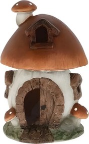 Hřibový domek s LED 17 cm