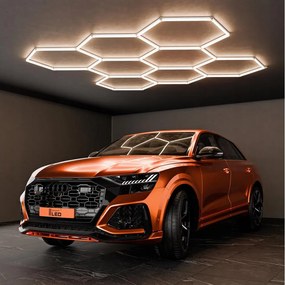 LED Stropní svítidlo LED/350W/85-265V 4000K 313x298 cm CRI 90 IP44 bílá