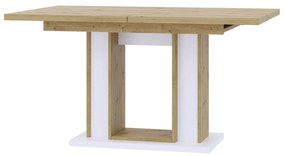 Jídelní stůl Farug (artisan + bílá) (pro 6 až 8 osob). 1055169