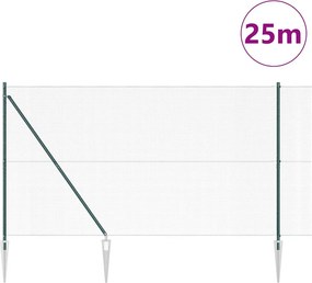 Svařované drátěné ploty s hroty 25 x 1,5 m Ocel potažená PVC 3352093