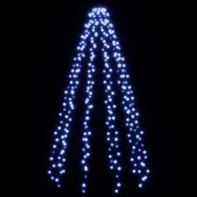 Světelná síť na vánoční stromek 300 modrých LED diod 300 cm 328890
