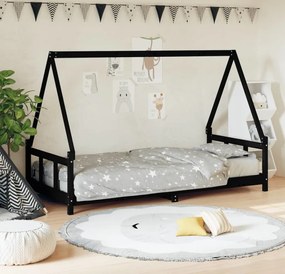 vidaXL Dětská postel 90 x 190 cm masivní borové dřevo [834464] Barva: Bílá