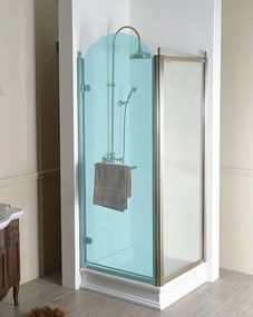 Gelco Antique - Sprchová stěna 80 cm, Coated Glass, bronz/čiré sklo GQ5680C