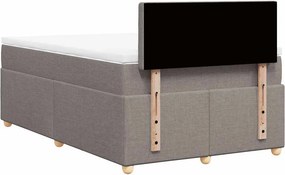 Box spring postel s matrací taupe 120x190 cm textil 3286637