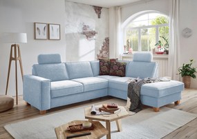 XXXLutz ROHOVÁ SEDAČKA, textil, světle modrá Sit & More - Sedací soupravy - 000144005807
