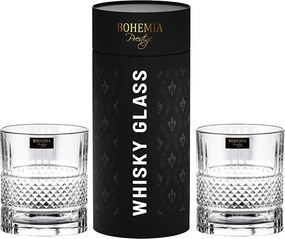 BOHEMIA PRESTIGE ELEGANTE SKLENICE NA WHISKY V TUBĚ 320ML SADA 2KS