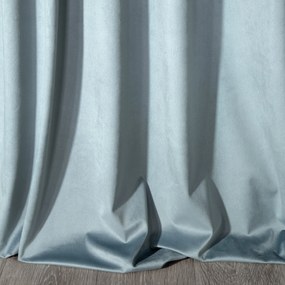 ZATEMŇOVACÍ ZÁVĚS NA PÁSCE MELANIE 140X270 CM BLEDOMODRÁ
