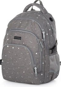 Oxybag Studentský batoh OXY SCOOLER Grey geometric