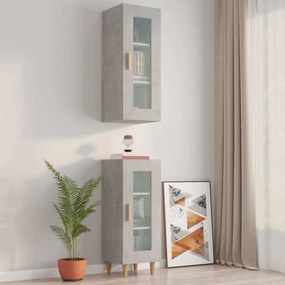 vidaXL Závěsná nástěnná skříňka 34,5 x 34 x 90 cm [812451] Barva: Betonová šedá