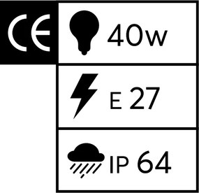 Industriální nástěnné světlo z mosazi s IP64 OCEAN