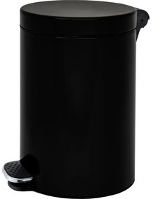 Alda Nášlapný odpadkový koš 12 L, lakovaný černý, plynulé zavírání