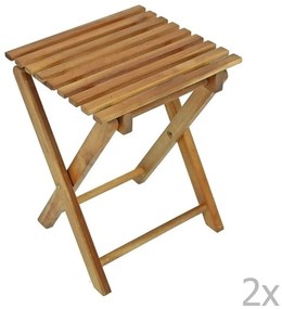 Hnědé zahradní židle v sadě 2 ks Tacoma – Garden Pleasure