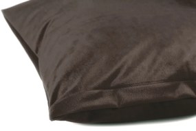 Biante Sametový povlak na polštář Velvet Premium SVP-016 Tmavě hnědý 50 x 50 cm