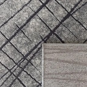 Moderní abstraktní šedý koberec Šířka: 200 cm | Délka: 290 cm