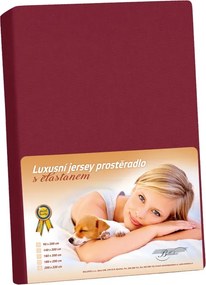 Bellatex Jersey LUX Červená 90x200x40 cm