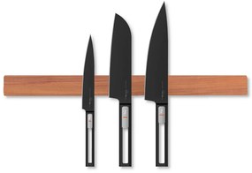 Wook | dřevěná magnetická lišta na nože - švestka montáž: montáž na sklo/zeď, velikost: 50 x 4 x 2 cm (9 nožů)