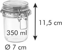 TESCOMA Zavařovací sklenice s klipem DELLA CASA 350 ml