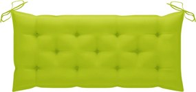Zahradní lavice s poduškou 120 cm masivní akáciové dřevo 3063794