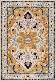 Flair Rugs koberce Kusový koberec Wool Loop Dahlia Yellow/Multi Rozměry koberců: 200x290