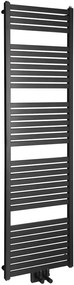 Aqualine, TONDI topné těleso 450x1690 mm, středové připojení, černá matná, DT446T