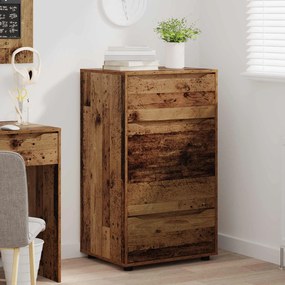 Úložné skříně 60 x 48 x 105 cm Kompozitní dřevo Staré dřevo 3406243