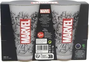 Stor Set sklenic Marvel / Sklenice / 2 ks / 480 ml / nevhodné do myčky