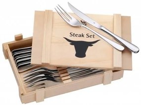 WMF Sada steakových příborů 12dílná v dřevěné kazetě