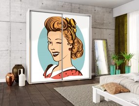 Šatní skříň PENELOPA 205 Mrkající žena