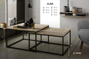 Eltap Konferenční stolek Clar - 2 ks