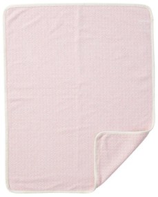 Dětská deka chenille Rumba baby pink 70x90, Klippan Švédsko Světle růžová