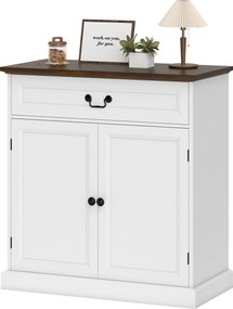 HOMCOM komoda se 2 dvířky a zásuvkou 80 × 40 × 85 cm