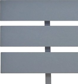 Rám postele šedý masivní borovice 180 x 200 cm 283171