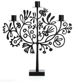 Svícen Lace Candelabra, Bengt &amp; Lotta Švédsko Černá