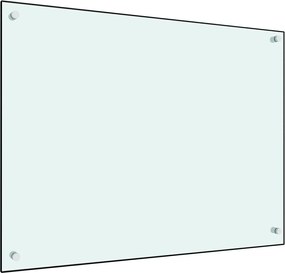 vidaXL Kuchyňský panel 80 x 60 cm tvrzené sklo [249456] Barva: Bílá
