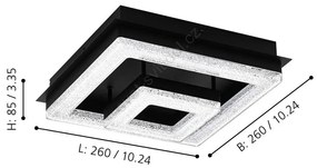 Eglo Eglo 99327 - LED Stropní svítidlo FRADELO LED/12W/230V EG99327