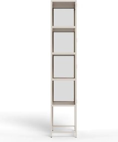 Vitrína Seaford 77x185,6 cm šedá