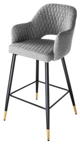 Massive home | Barová židle Paris světlé šedá – sada 2 kusů 41513