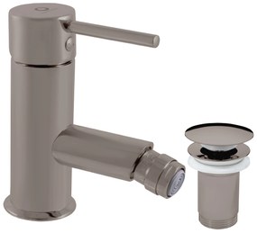 Slezák - RAV Bidetová baterie s výpustí SEINA - SE945.xKMGK, Metal grey kartáčovaná Připojovací hadičky - závit: 3/8"