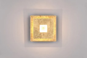 LED nástěnné svítidlo ve zlaté barvě Leano – Trio